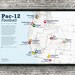 Pac-12 Football Stadium Map NCAA Football Conference College Sports ...