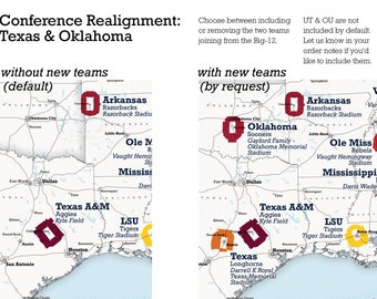 Sec Conference Map