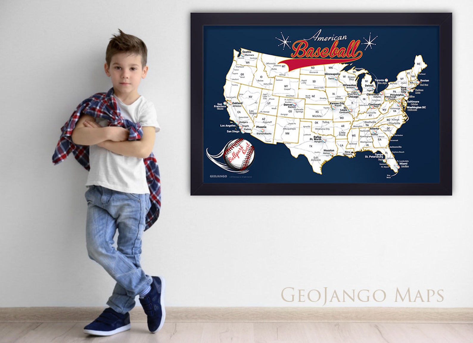Baseball Stadium Map Atlanta Braves Poster or Framed Pin | Etsy