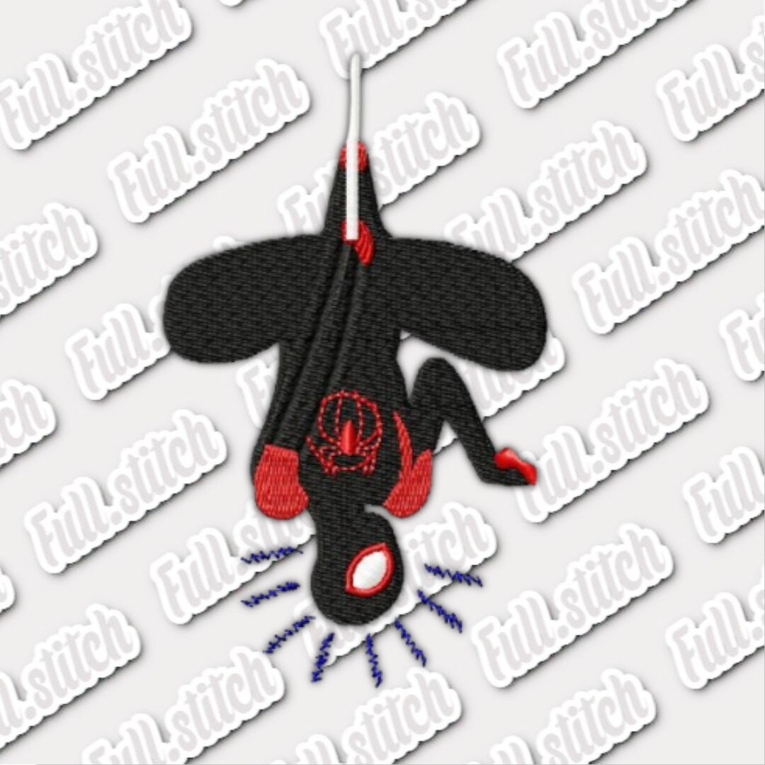 Spider Man Embroidery Design, Cartoon Embroidery Machine Design, Custom ...