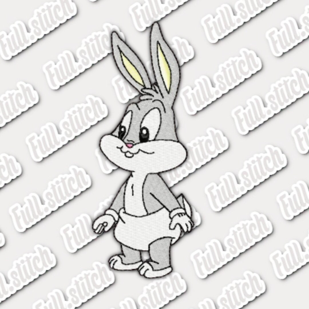 Baby Banny Embroidery Design, Cartoon Animal Embroidery Machine Design ...