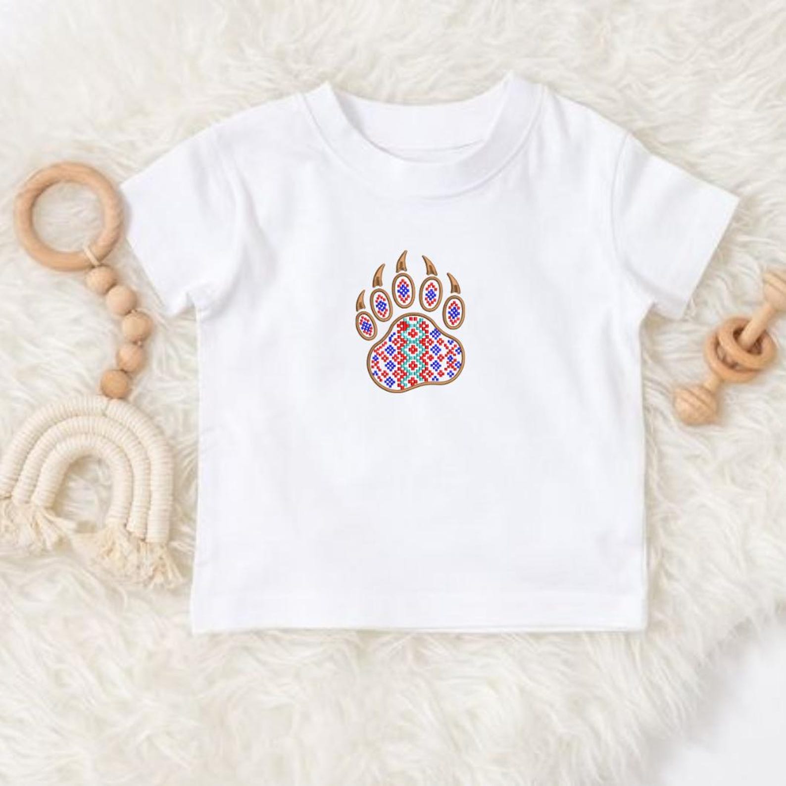 Bear Paw Embroidery Design – 5 Sizes – Wild Animal Machine Embroidery ...