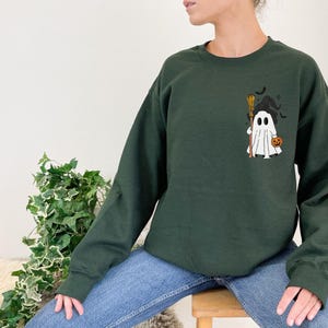 Ghost Witch Embroidery Design, Halloween Witch Pattern, Spooky Ghost, 4 ...