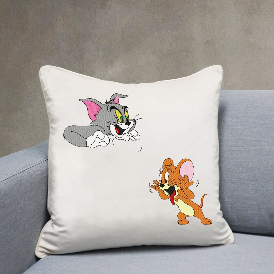 Tom and Jerry Embroidery Design Cartoon Digital Patterns Catand Mouse ...