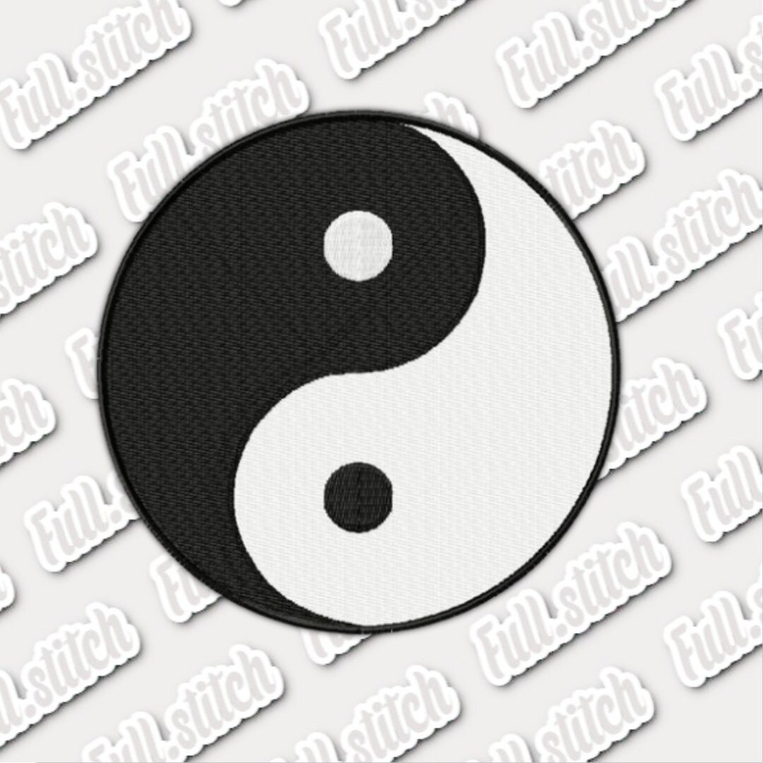 Yin Yang Embroidery Design, Embroidery Machine Design, Custom ...