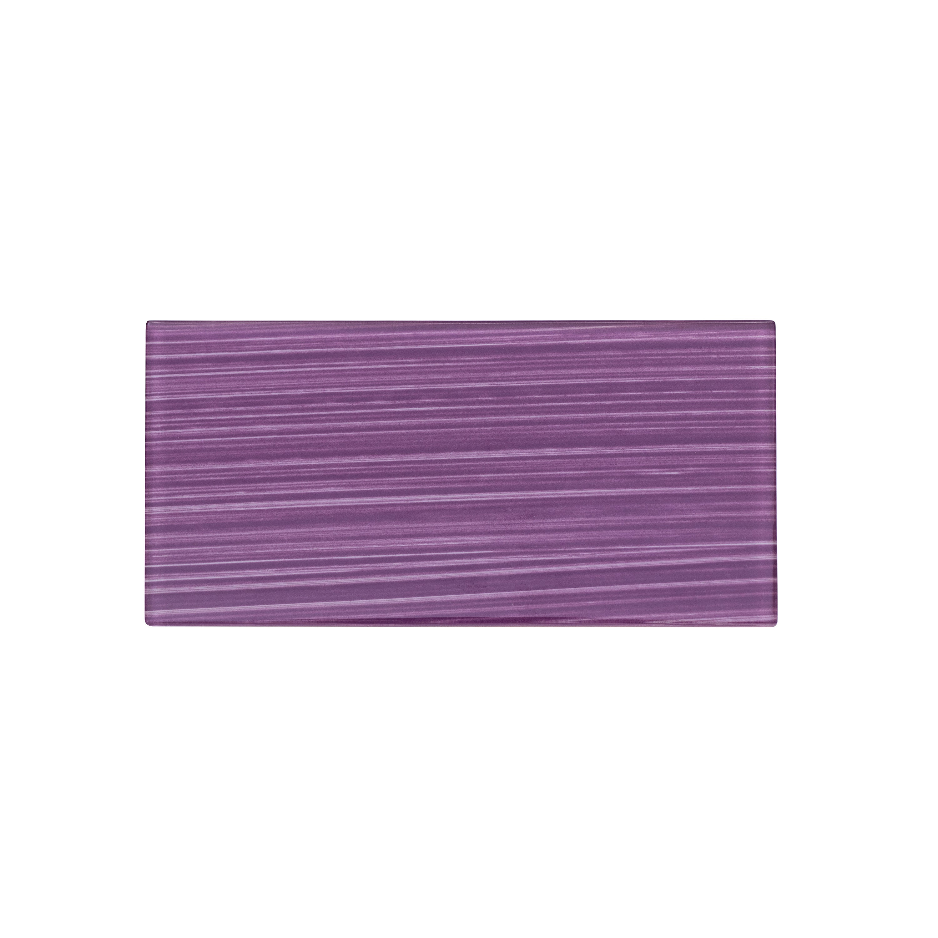 Peel & Stick Hand Painted Violet Glass Subway Tile 3 X 6 Home Decor and ...
