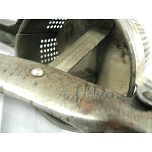 Potato Ricer Juicer Hand Press Masher Metal Primitive Vintage - Etsy