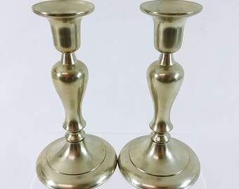 Pewter Candlesticks - Etsy