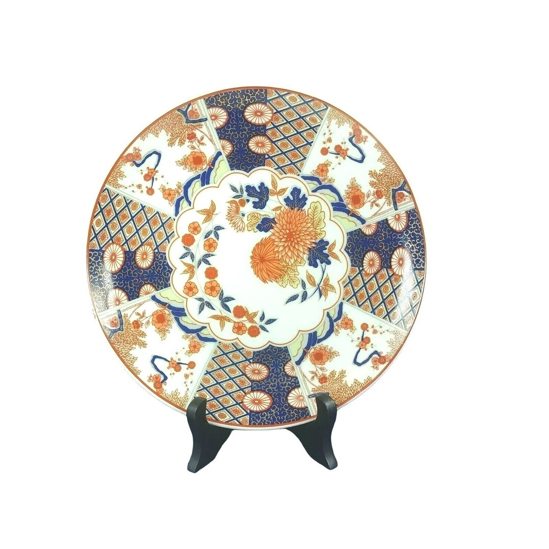 Asian Decor Plate Rep. of China Floral Design Chop Marked - Etsy