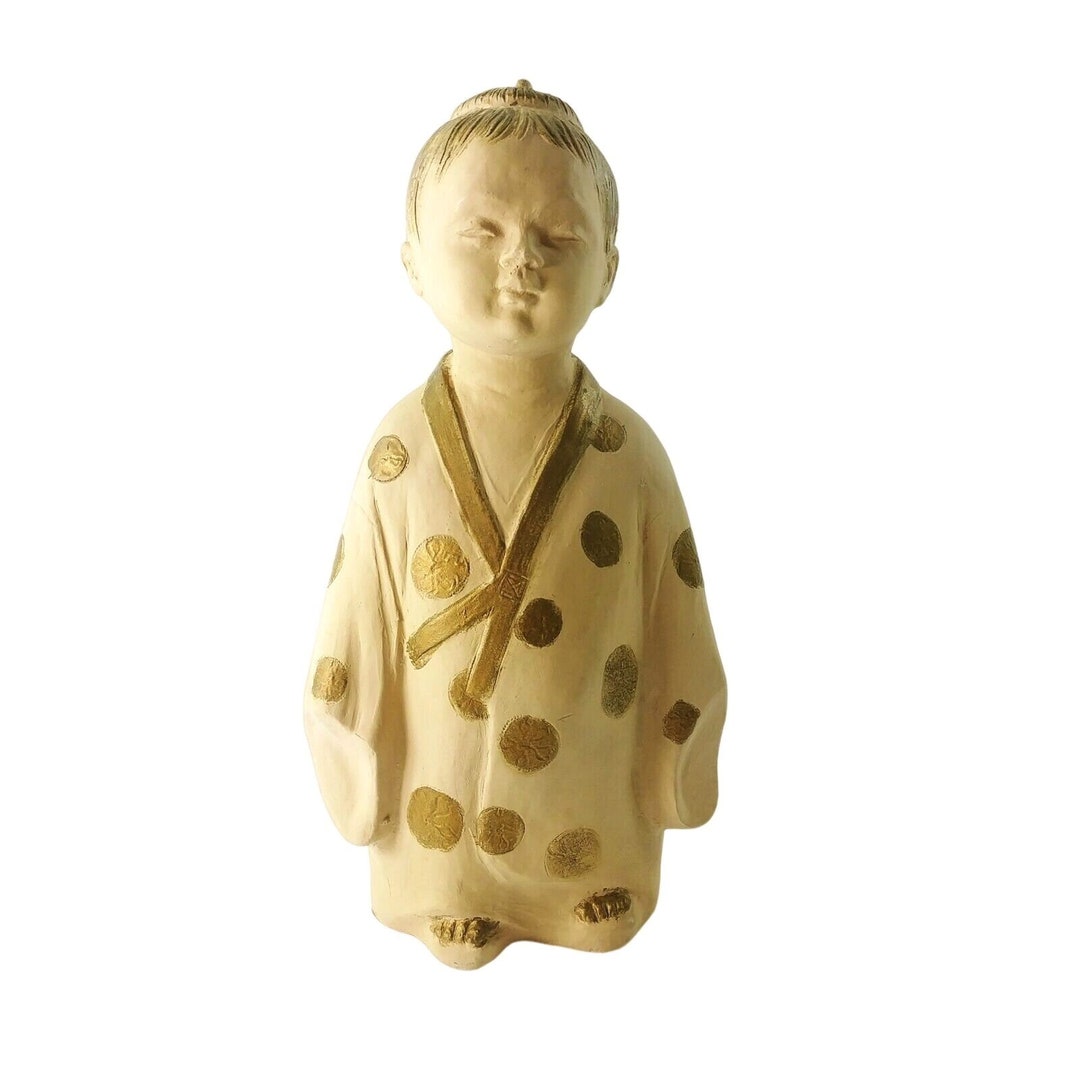 Japanese Asian Male Figurine Sculpture Dressed in Kimono 12" - Etsy