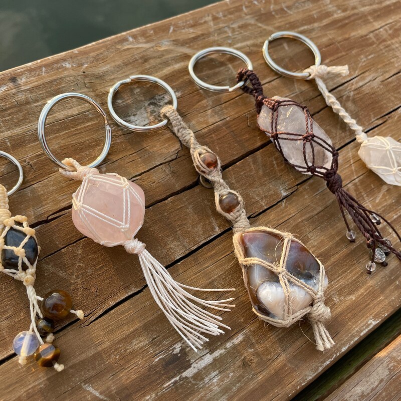 Crystal Keychain - Etsy