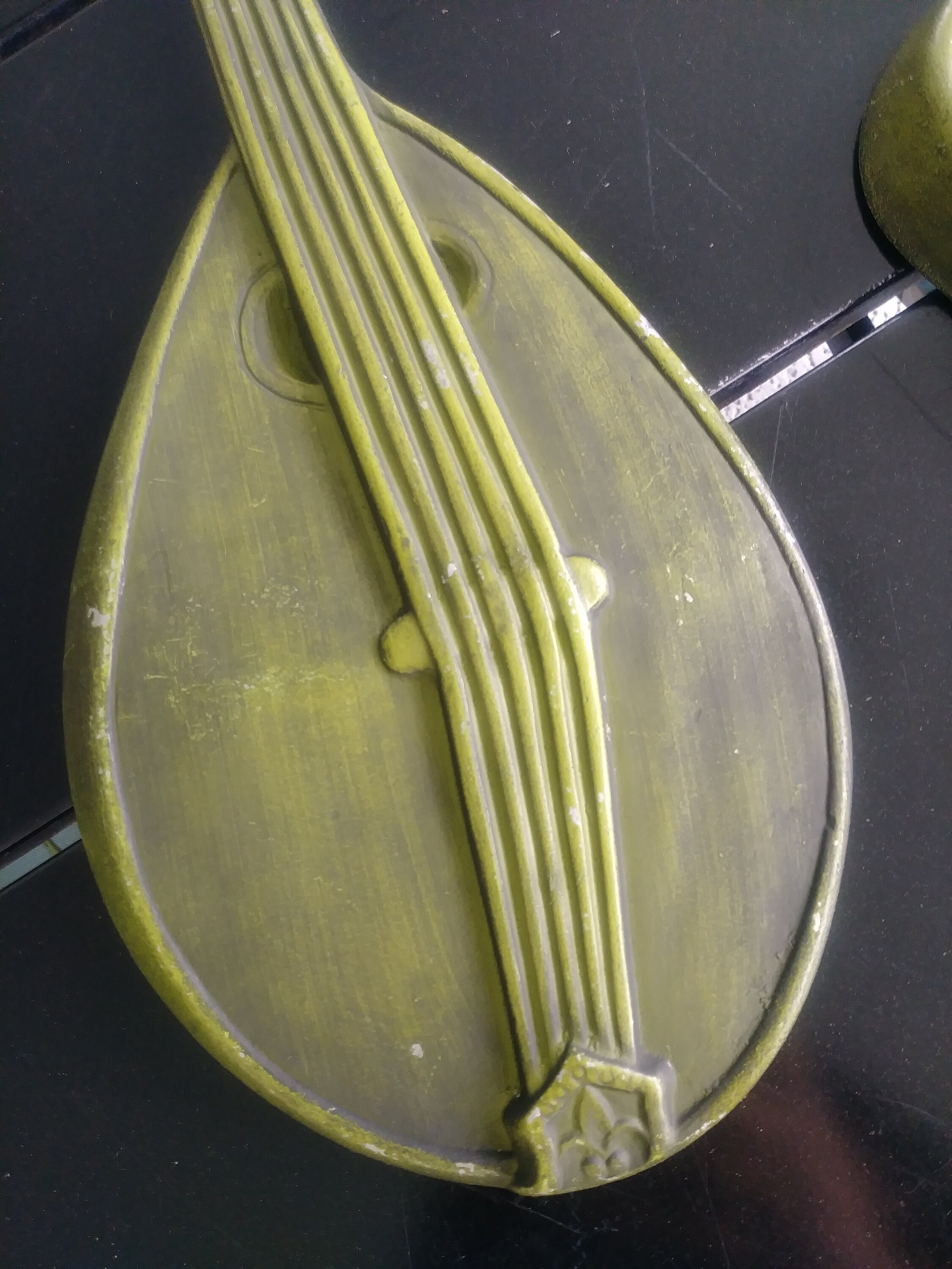 Set of two vintage wall hangings. A violin and a mandolin | Etsy