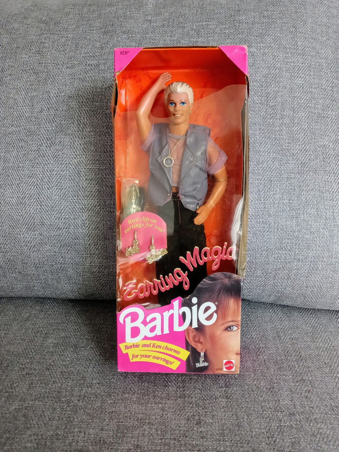 Vintage Dolls, Earring Magic Ken in Box. Alternative Lifestyle Ken With ...