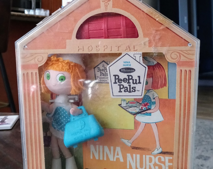 Peepul Pals Nina Nurse Hospital Helper Playset. Vintage 1967 Doll, Book ...