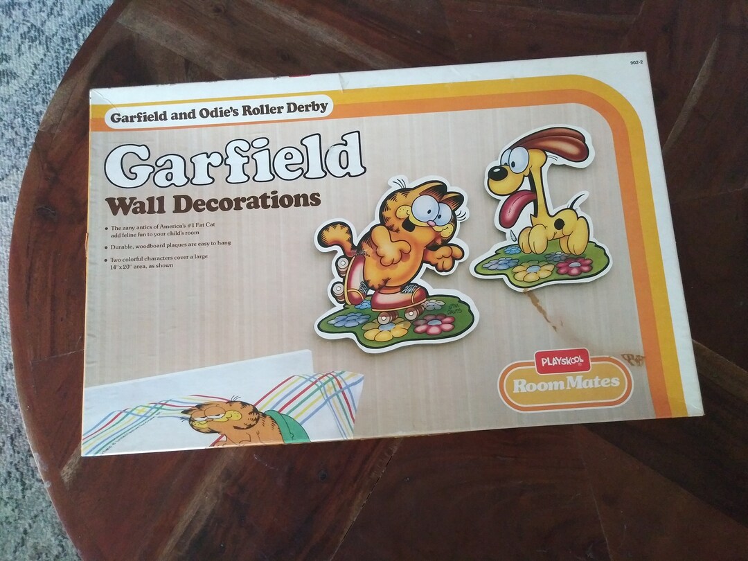 Garfield Wall Decorations. Playskool Room Mates Garfield and - Etsy
