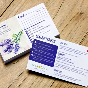 Essential Oils Sample Card Design W/ Sign-up Instructions & - Etsy