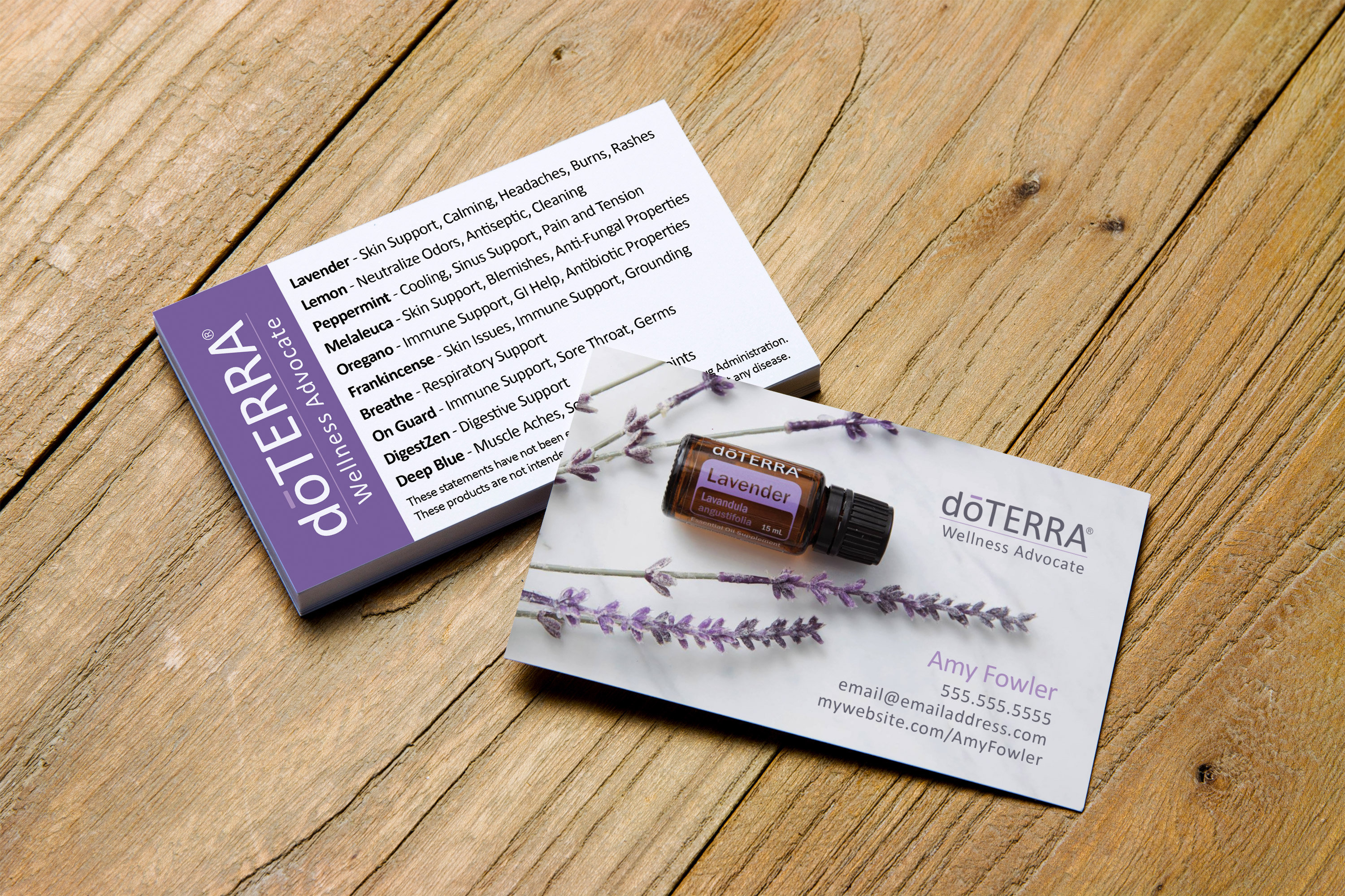 Essential Oil Business Cards