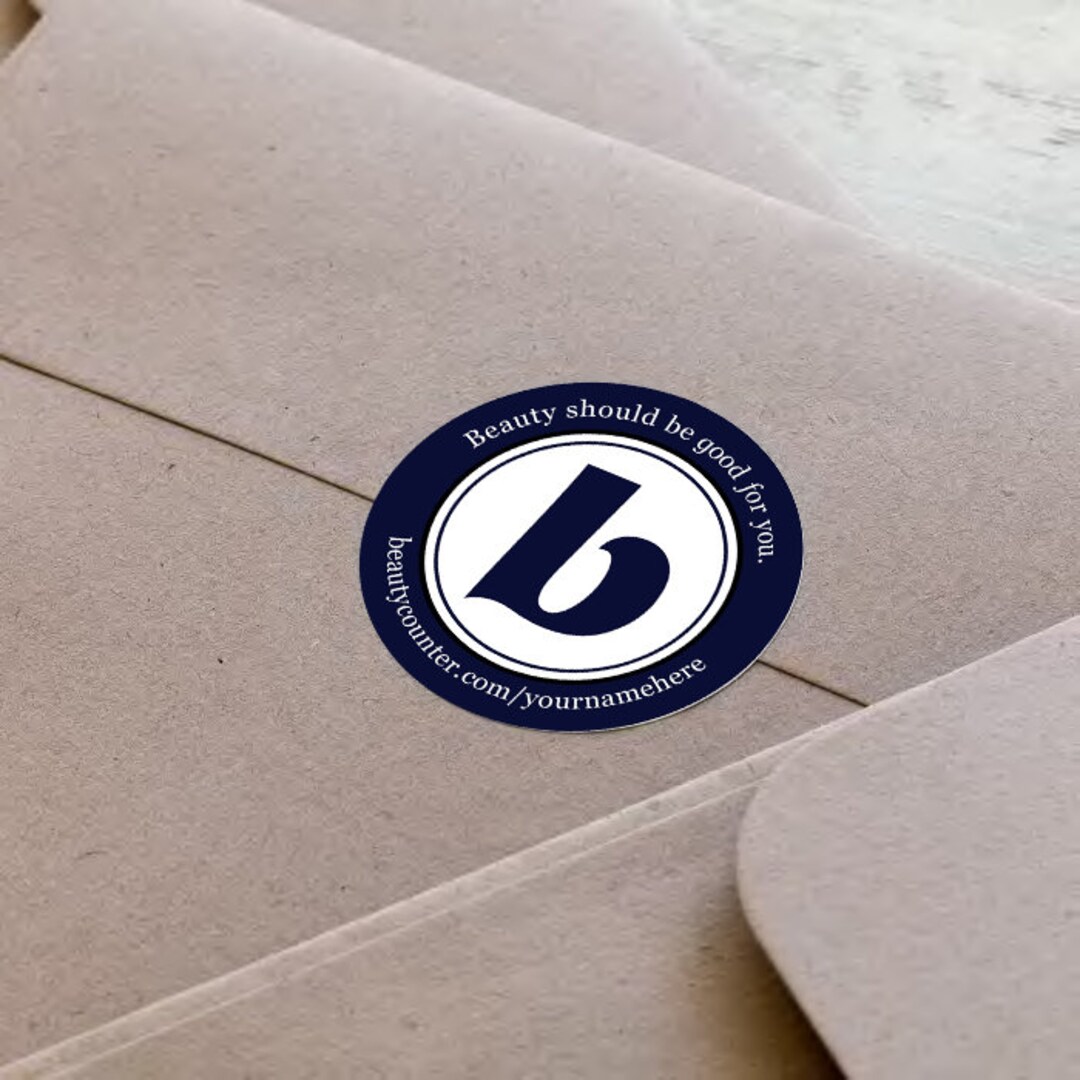 Beautycounter Sticker 1.5 Round Printable Label Personalized for ...