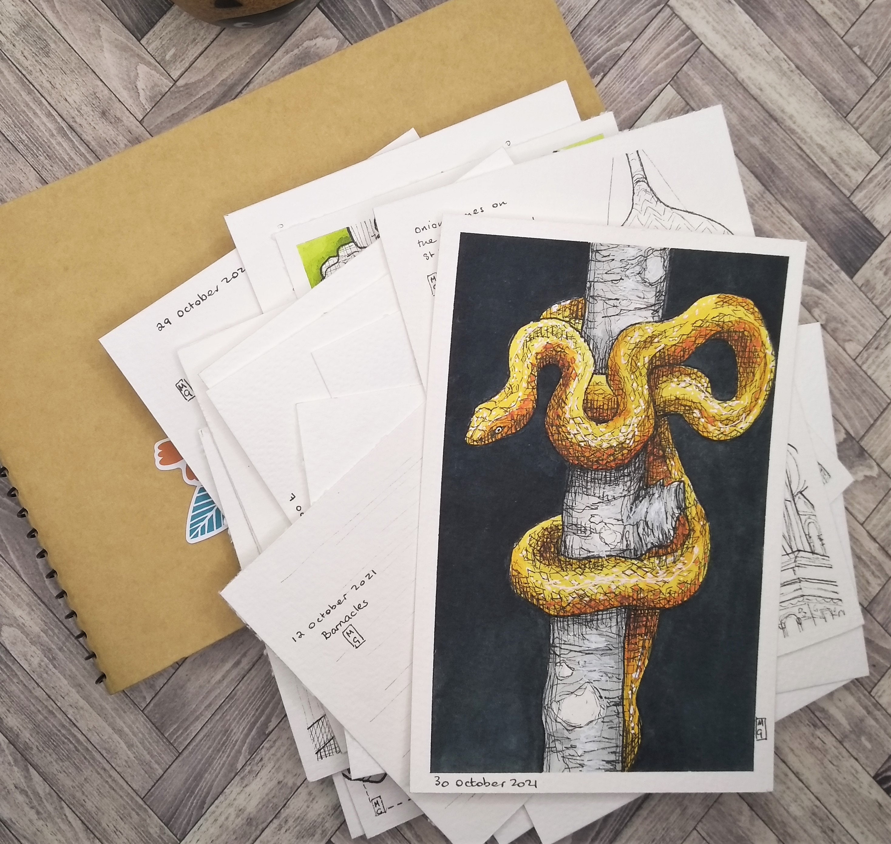 Art & Collectibles Drawing & Illustration Original pen and ink ...