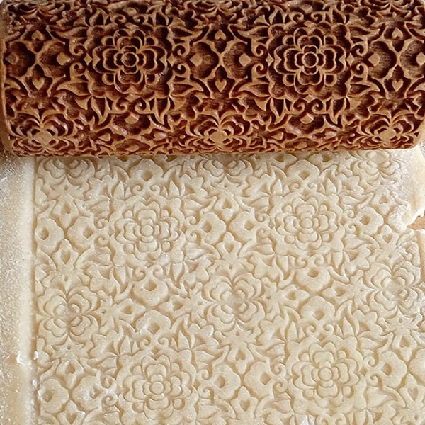 Rolling Pin With Stamp - Etsy