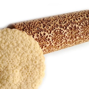 SNOW FROST, Christmas Ornament Embossing Rolling Pin,laser Engraved ...