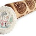 SNOWMAN CHRISTMAS, Christmas Ornament, Engraved Rolling Pin, Embossing ...