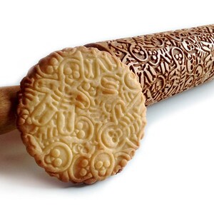 SKELETON, Halloween, Wooden Rolling Pin, Embossing Rolling Pin for ...