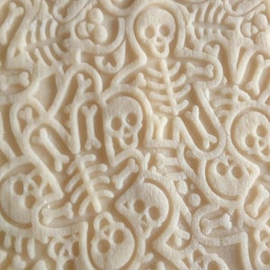 SKELETON, Halloween, Wooden Rolling Pin, Embossing Rolling Pin for ...