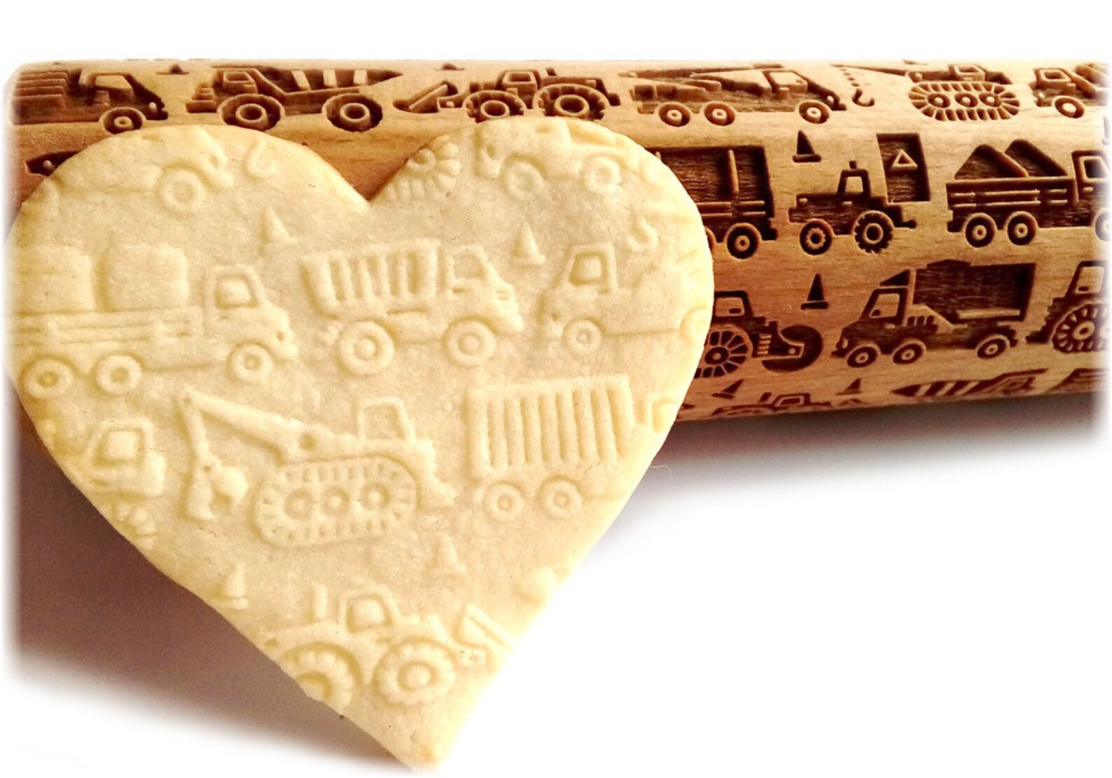 KIDS CARS Wooden Rolling Pin Engraved Rolling Pin Embossed | Etsy