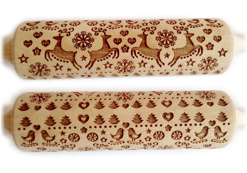 CHRISTMAS Rolling Pin, SCANDINAVIAN DESIGN, Christmas Ornament ...
