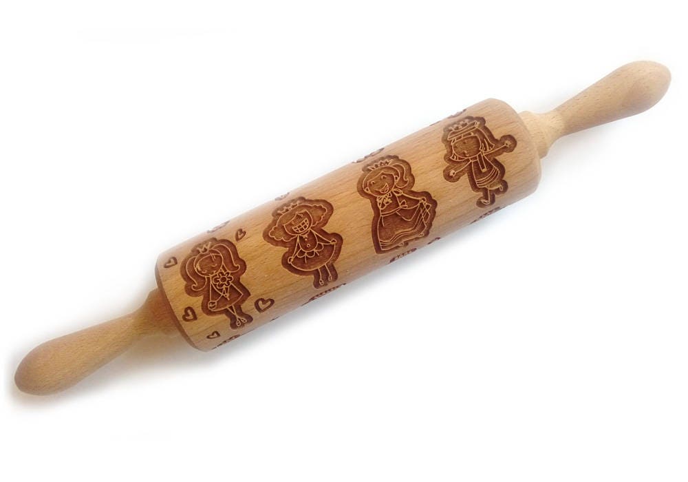 Princessengraved Rolling Pin Embossing Rolling Pin for - Etsy