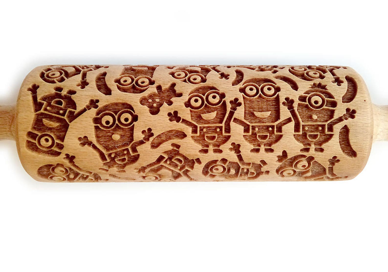 Happy Children, Wooden Roller Engraved, Embossing Cookies, Gift ...