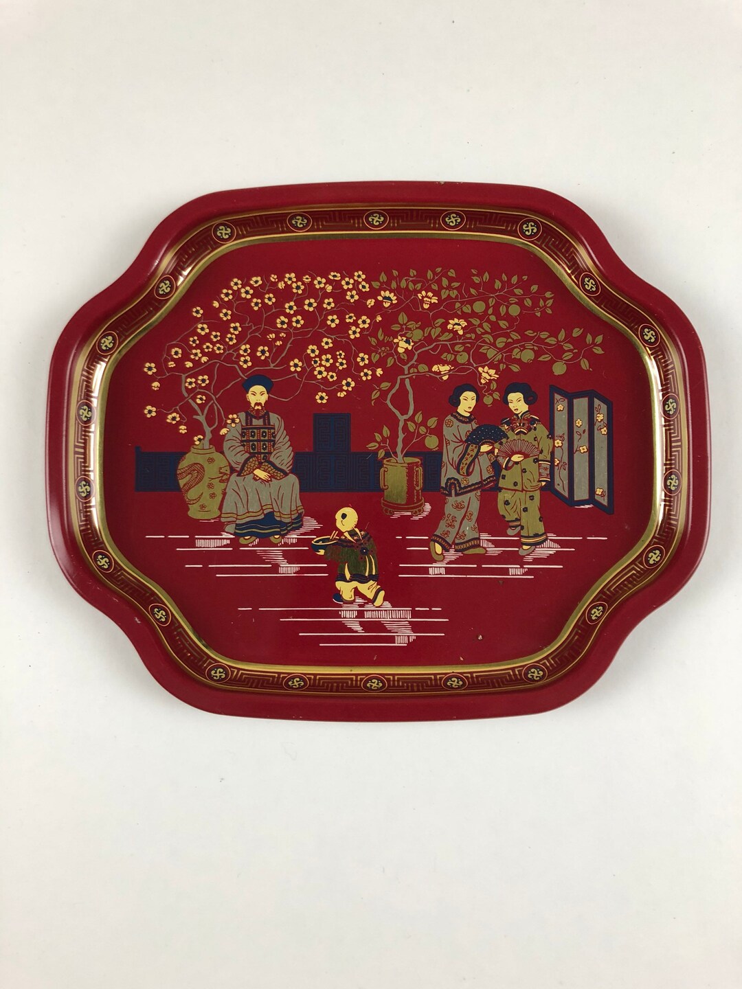 Asian Inspired Serving Tray Elite Trays Made in England - Etsy