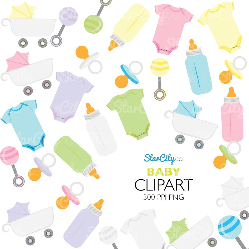 Baby Shower Clip Art - Etsy