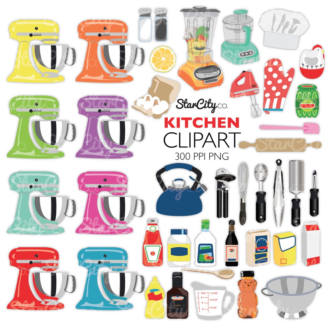Kitchen Clipart, Chef Clipart, Cooking Clipart, Food Clipart, Kitchen ...