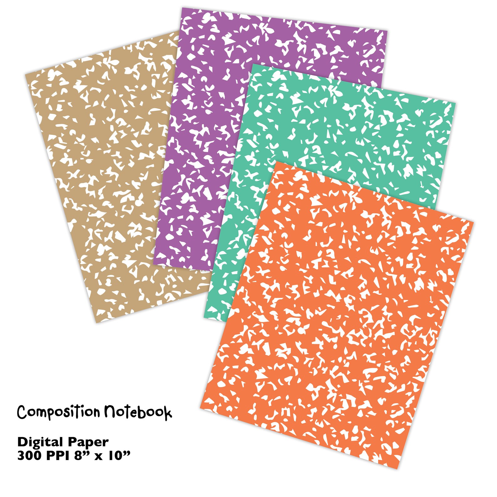 Composition Notebook Digital Paper Notebook Paper Digital - Etsy