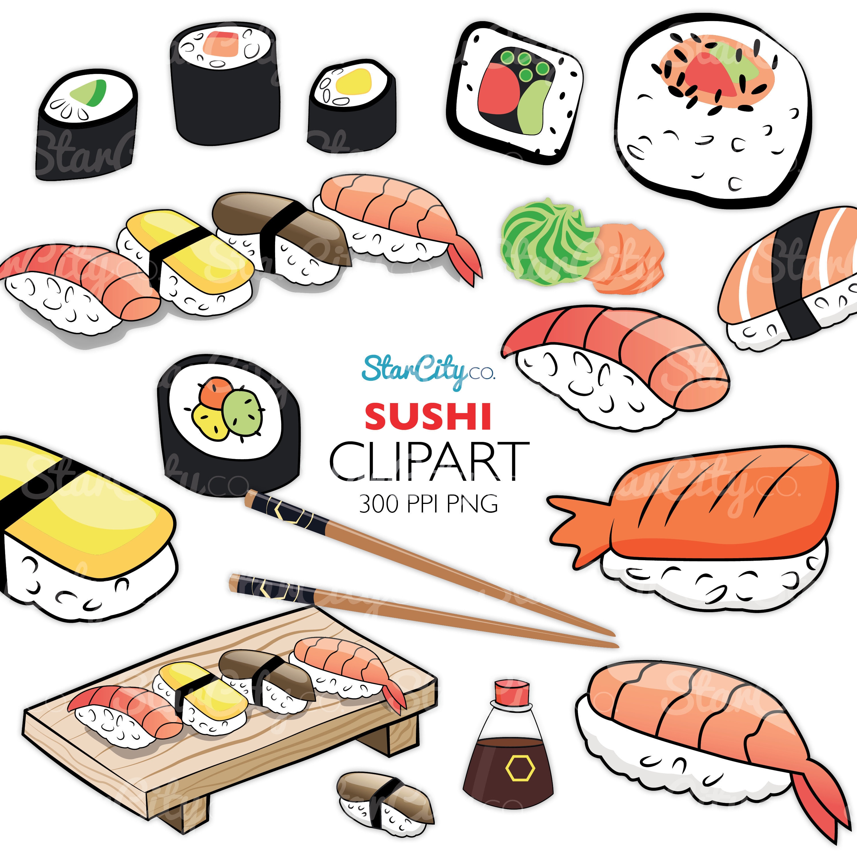 Aka Sushi Clipart