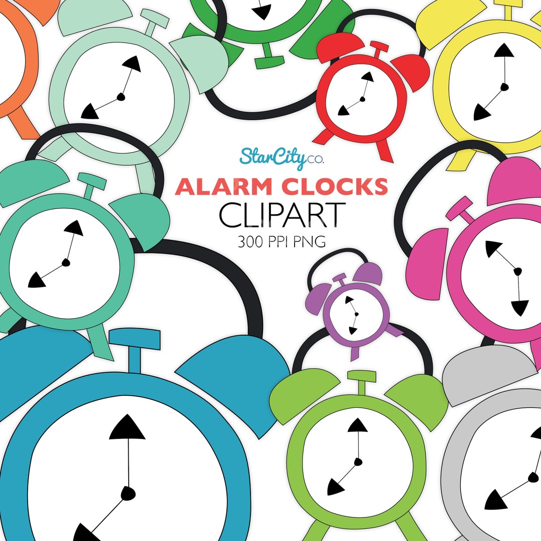Alarm Clock Clipart, Clock Clip Art, Appointment Graphics, Sticker ...