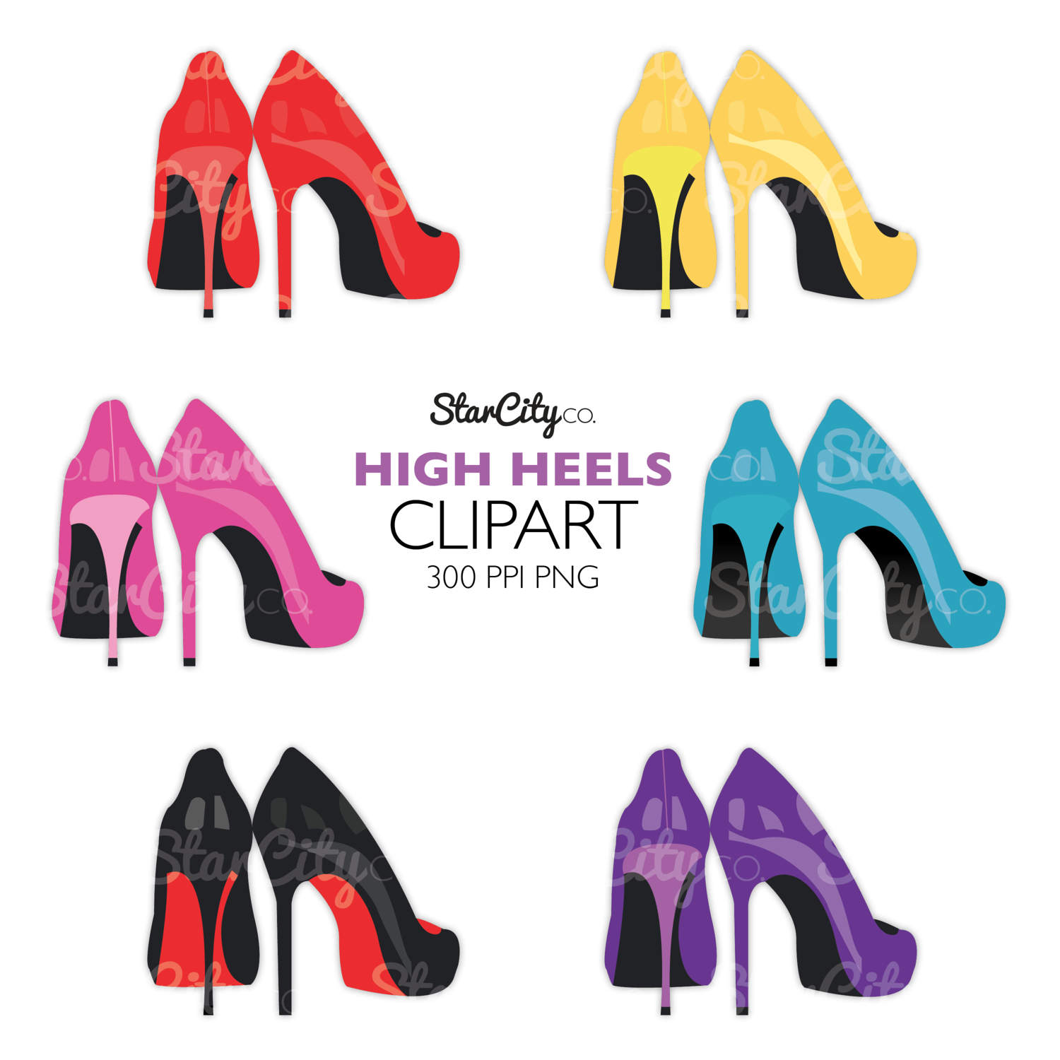 Black High Heel Clip Art