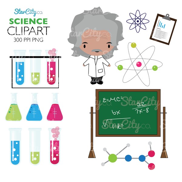 Mad Scientist Clipart - Etsy