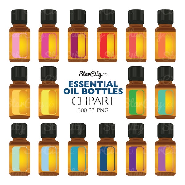 Essential Oil Clipart - Etsy
