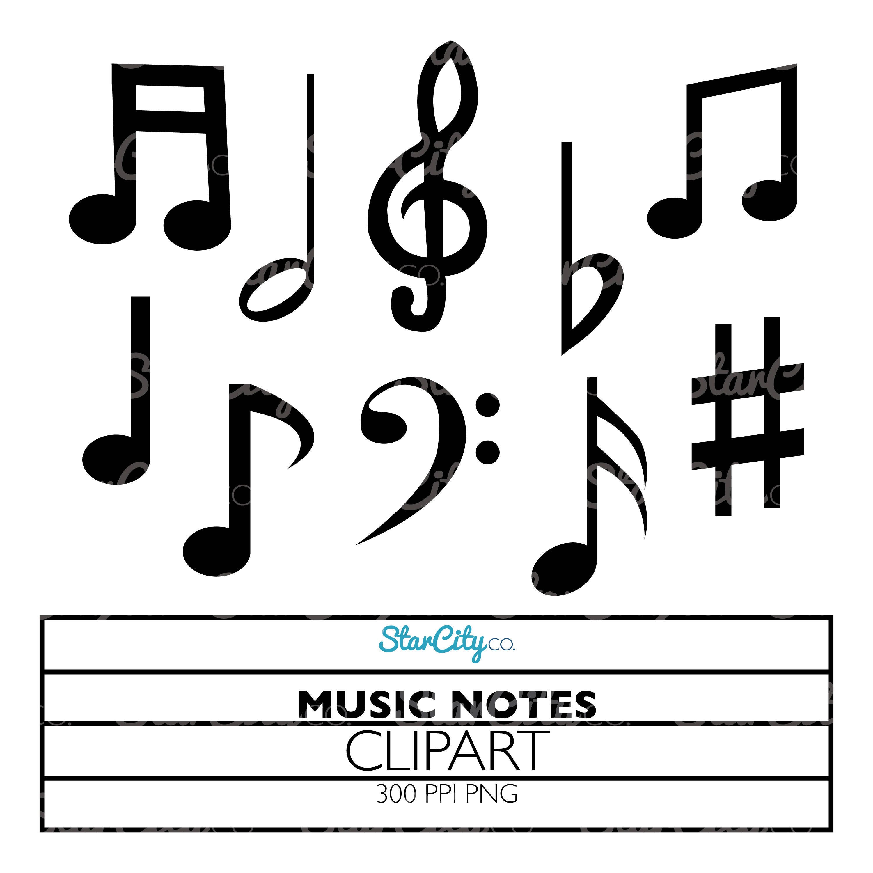 Music Notes Clipart, Music Clip Art, Symphony Clipart, Music Clipart ...