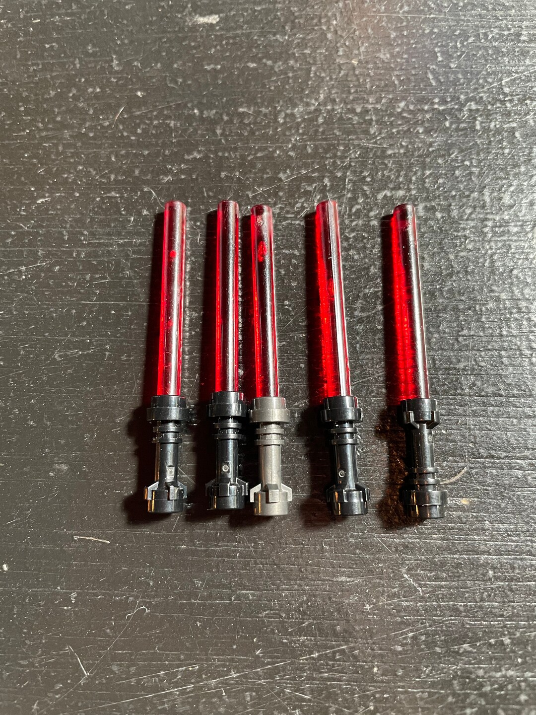 5 Authentic Lego Star Wars Lightsabers (red) - Vader, Maul, Sith, Dark ...