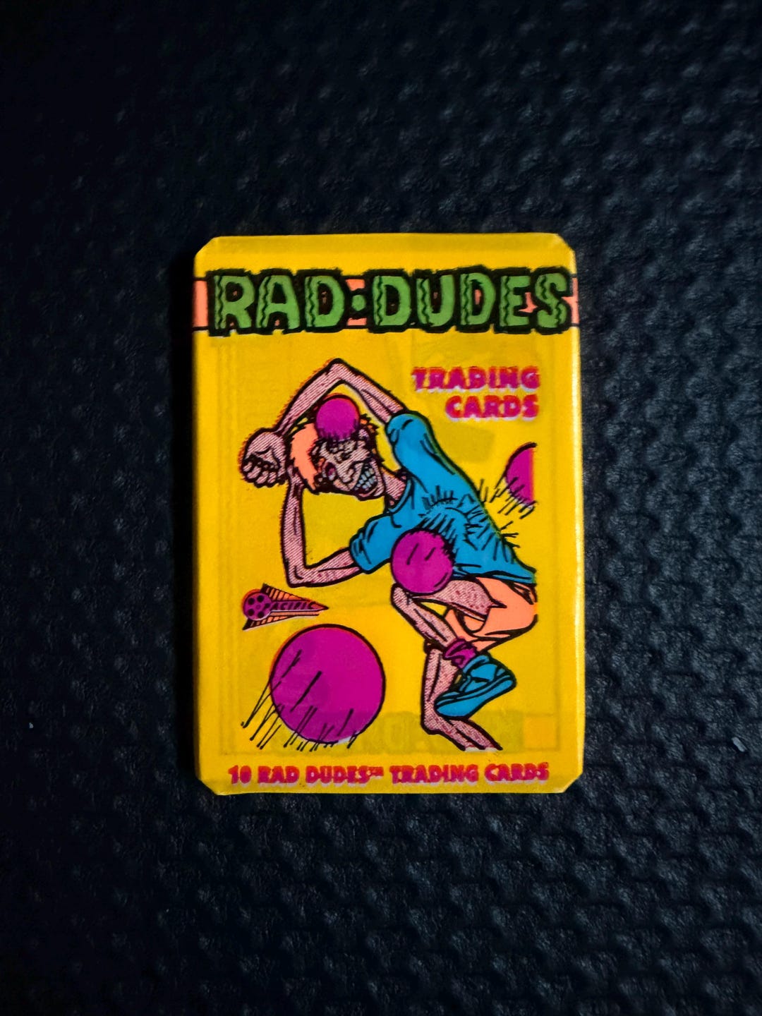 Vintage 90s 1990 Rad Dudes Wax Paper 10 Collector Trading Cards One ...