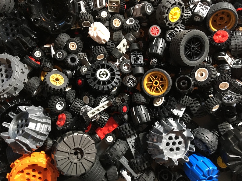Lot of 20 Authentic Lego Wheels With Matching Tires! (enough for 5 ...
