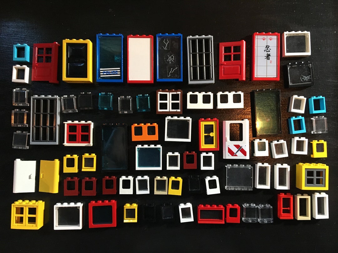 Lot of 20 Authentic Lego Doors & Windows! - Etsy Denmark
