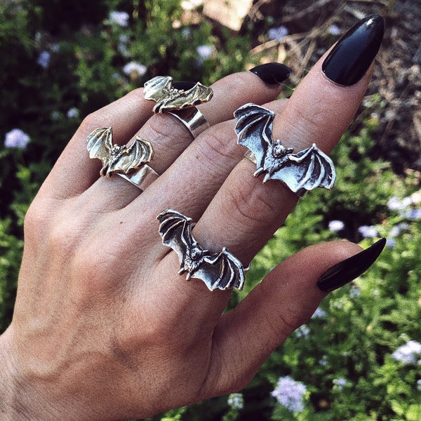 Bat Ring - Etsy