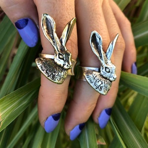 Jackrabbit Ring - Rabbit Bunny Animal Furry Fauna Cute Boho Witchy ...