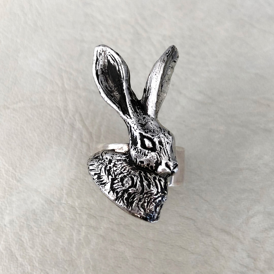 Jackrabbit Ring - Rabbit Bunny Animal Furry Fauna Cute Boho Witchy ...