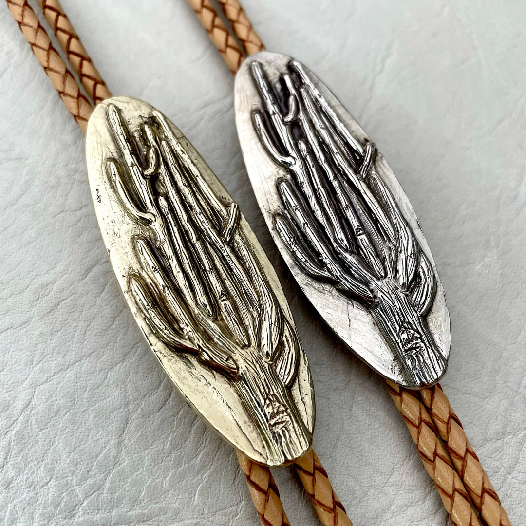 Saguaro Pantera Bolo Tie - Cactus Southwest Fashion Necklace Neckwear ...